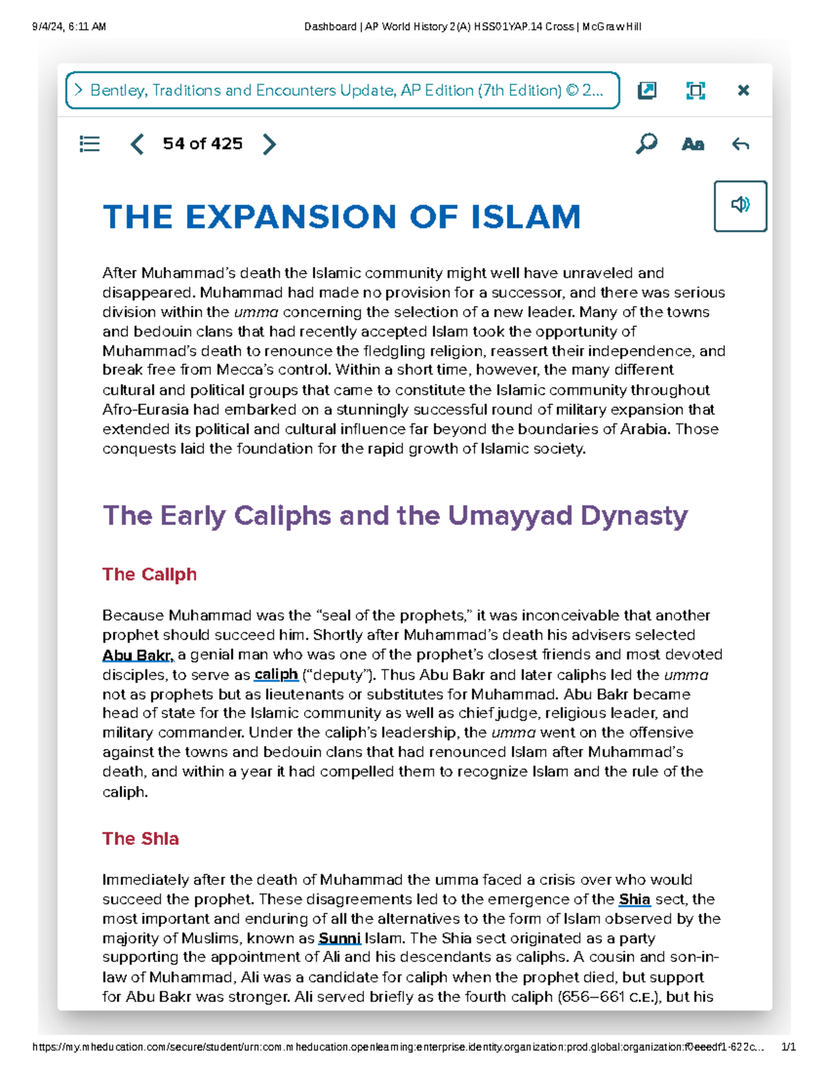 Dashboard AP World History 2(A) HSS01YAP.14 Cross Mc Graw Hill - AP ...