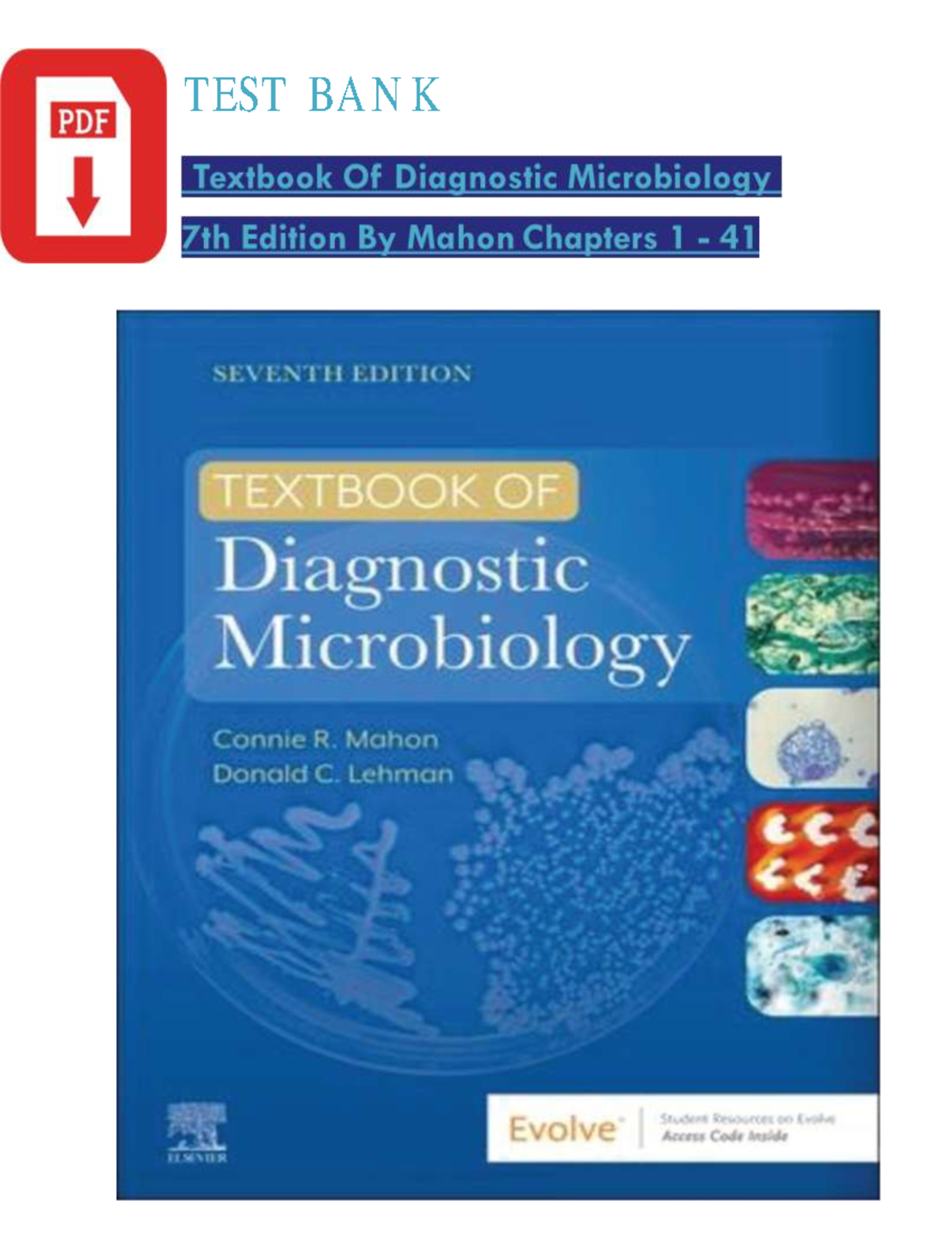 TEST BANK For Textbook Of Diagnostic Microbiology, 7th Edition By ...