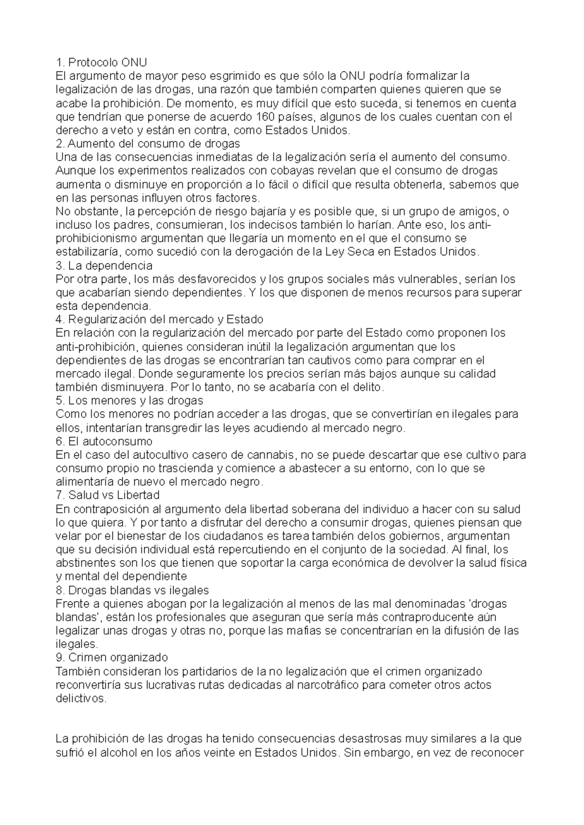 Actividad N° 4 - Argumentacion - 1. Protocolo ONU El argumento de mayor ...