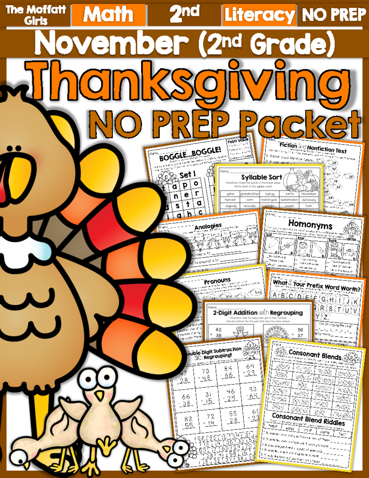 November NO PREP Math & Literacy Activities for 2nd Grade - Studocu