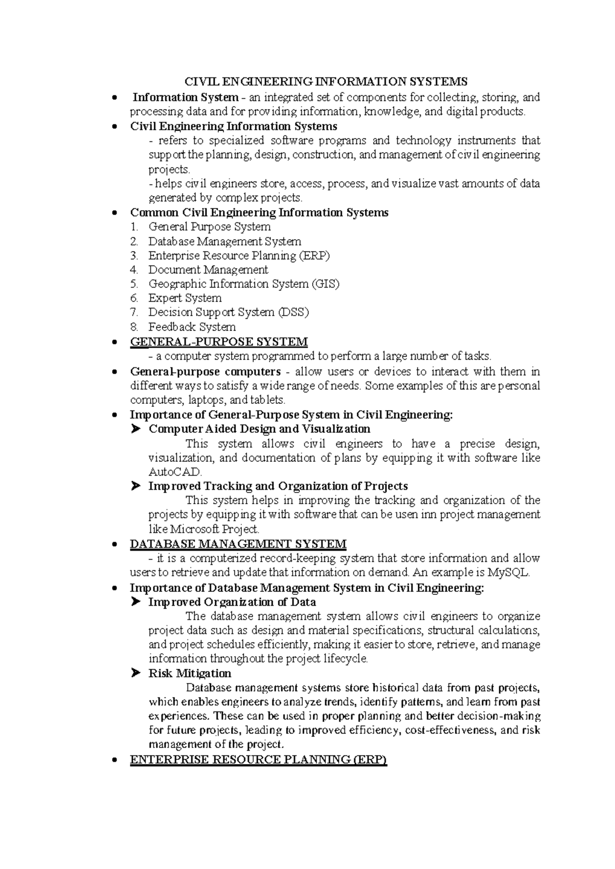 Group-2 - CIVIL ENGINEERING INFORMATION SYSTEMS - CIVIL ENGINEERING ...