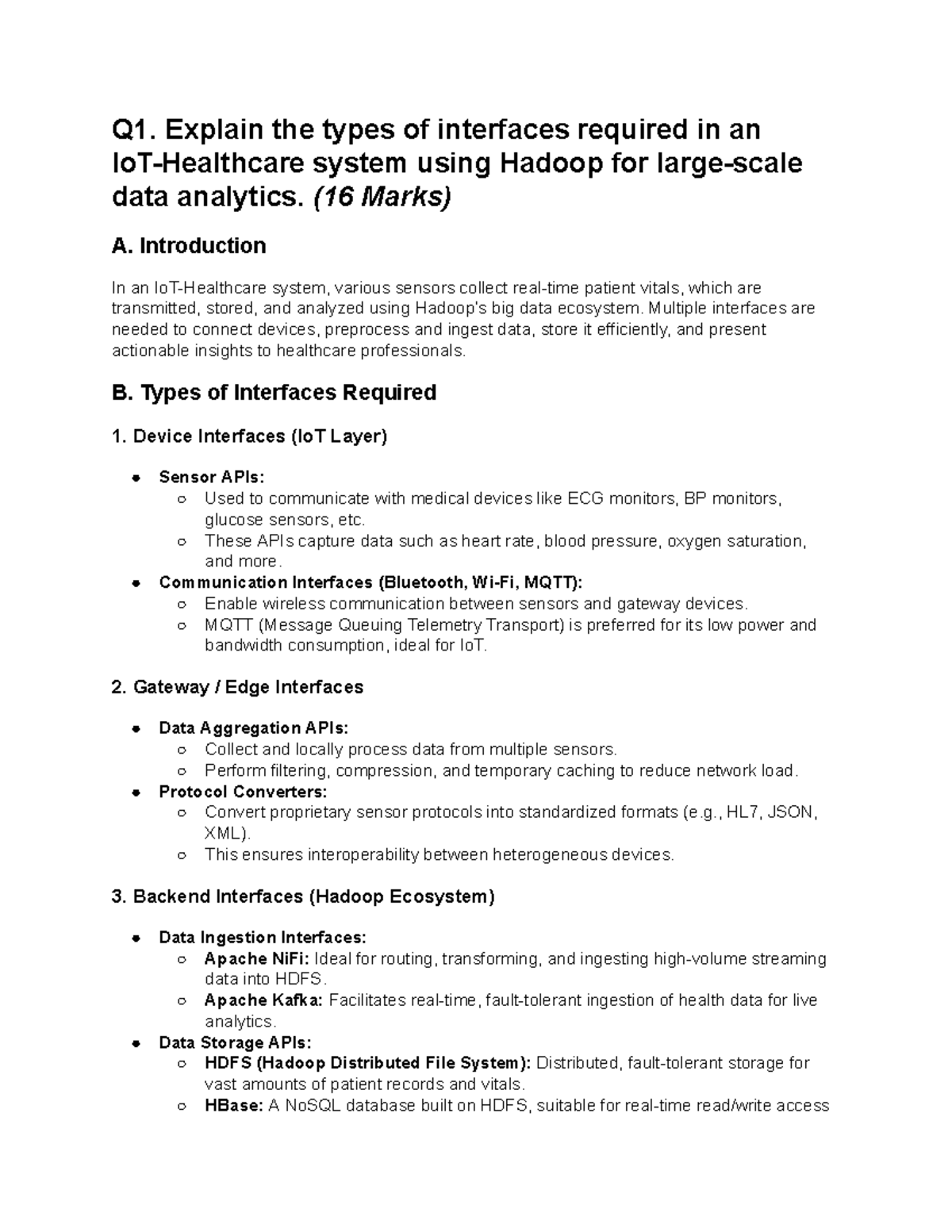 Q1-BA: Interfaces in Hadoop for Data Analytics in Healthcare Systems ...