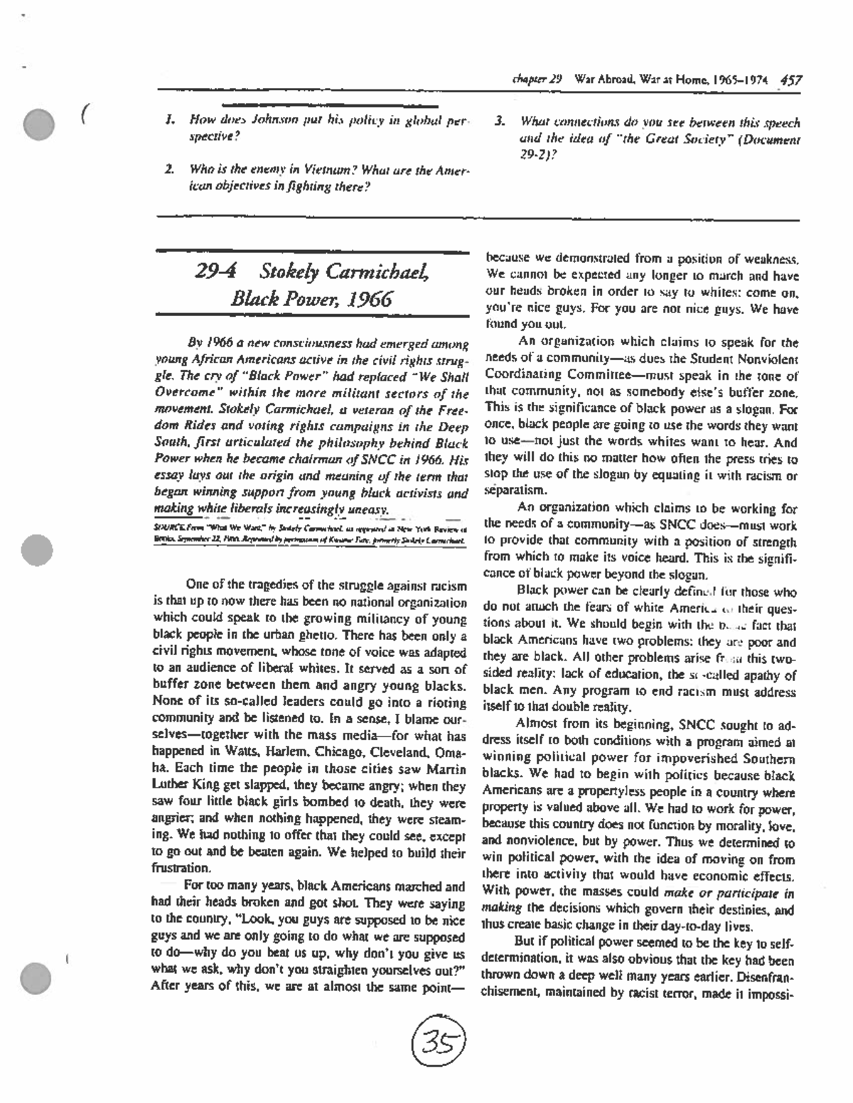 Chapter 29: War Abroad, War at Home - Insights on Black Power and ...