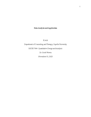 [Solved] Write Section 1 of the DAA The Data Analysis Plan Name the four - Capella University ...