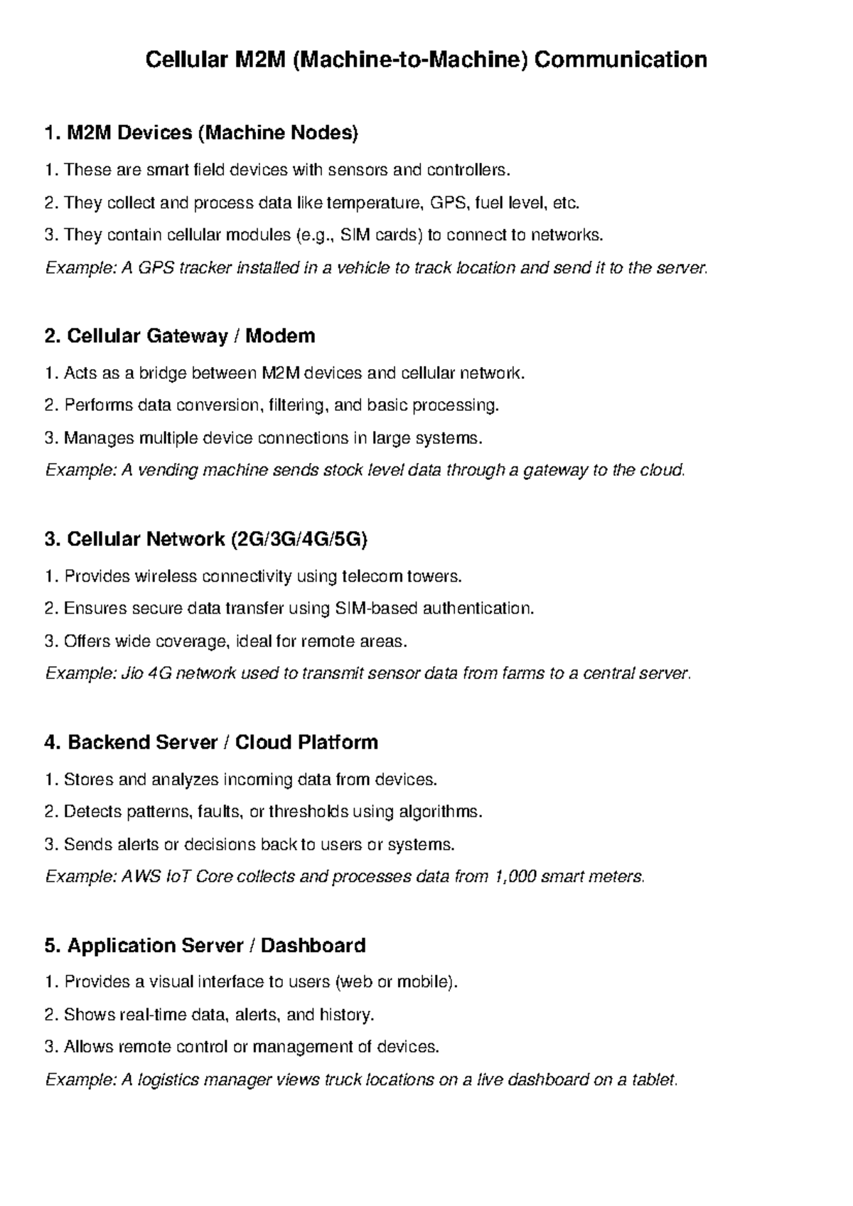 Cellular M2M Communication Overview: Devices, Gateways, and Networks ...