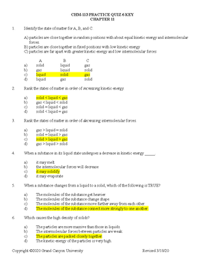 Week 12 chemistry notes - CHM-113 - Studocu
