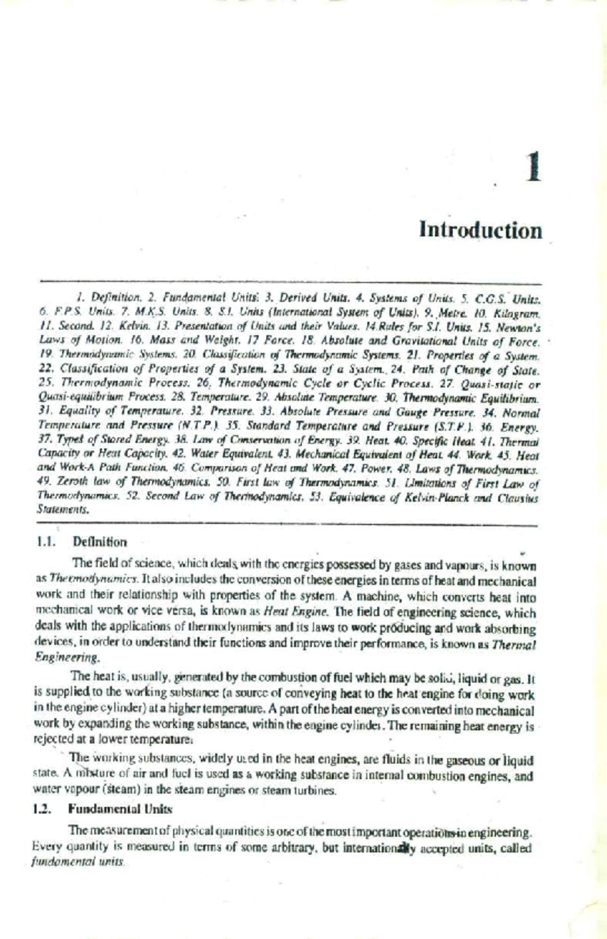Thermal Engineering Concepts: Units, Laws, and Thermodynamic Systems ...