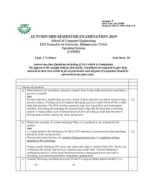 OS Complete notes (All units) - OPERATING SYSTEM A program that acts as ...