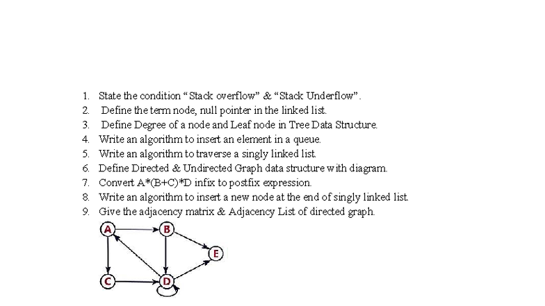 DSU 2 Assignment: Data Structures Concepts & Algorithms - Studocu