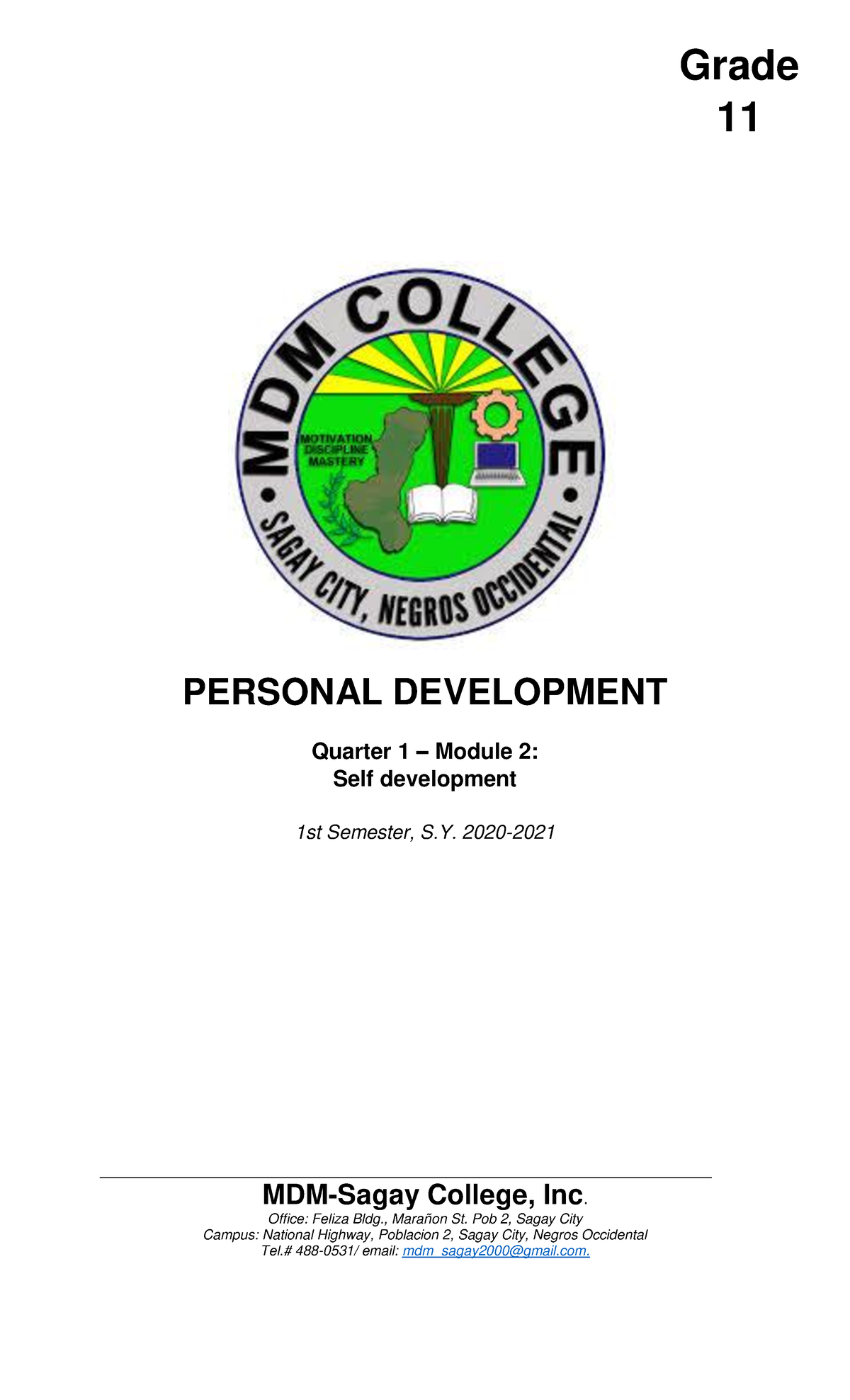 Personal Development Module 2 Week 2 - Lecture Notes 2 - Grade 11 ...