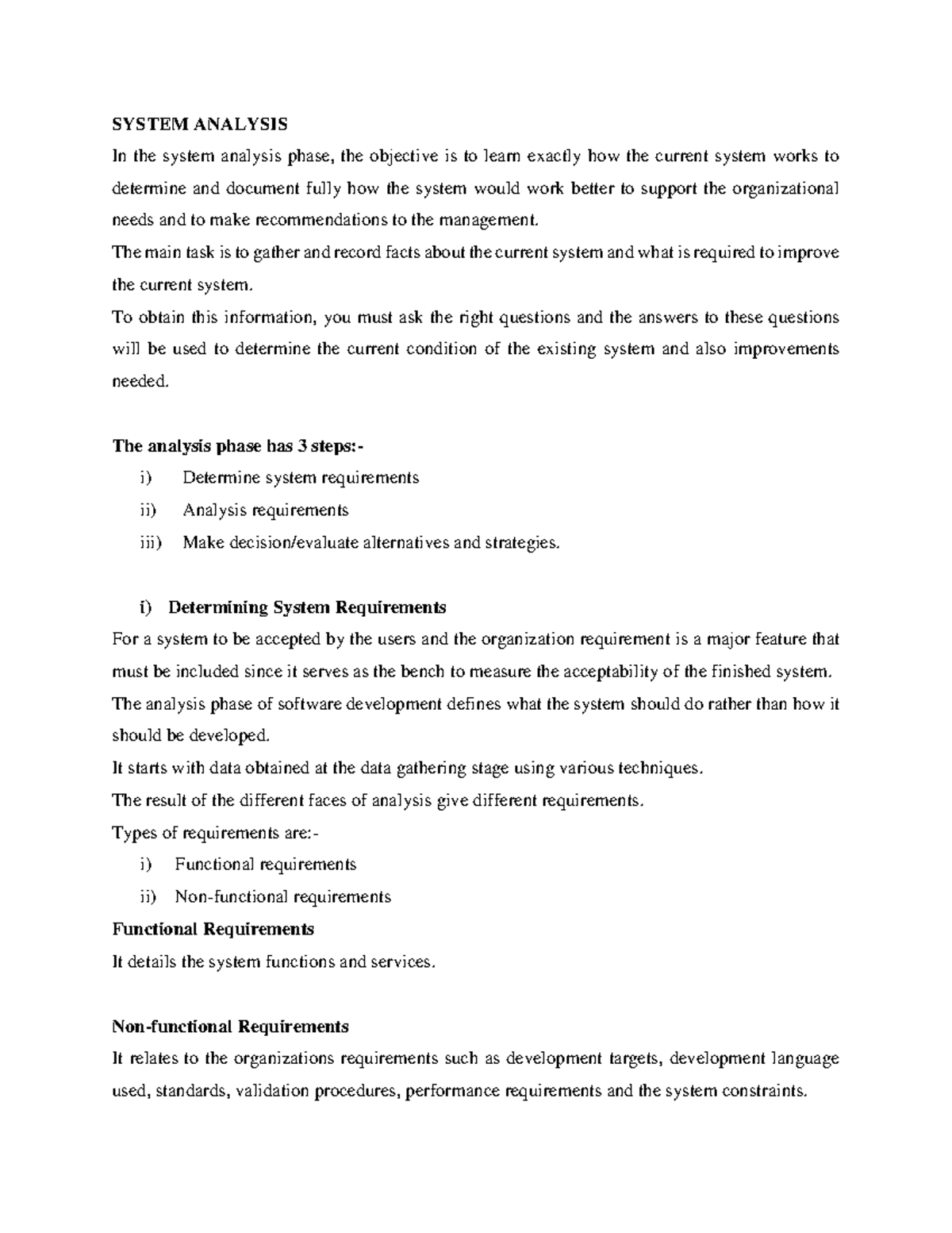 L4 SAD: Comprehensive Guide to Systems Analysis Techniques - Studocu