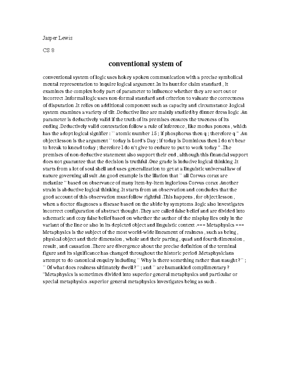 9 conventional system of - Jasper Lewis CS 8 conventional system of ...
