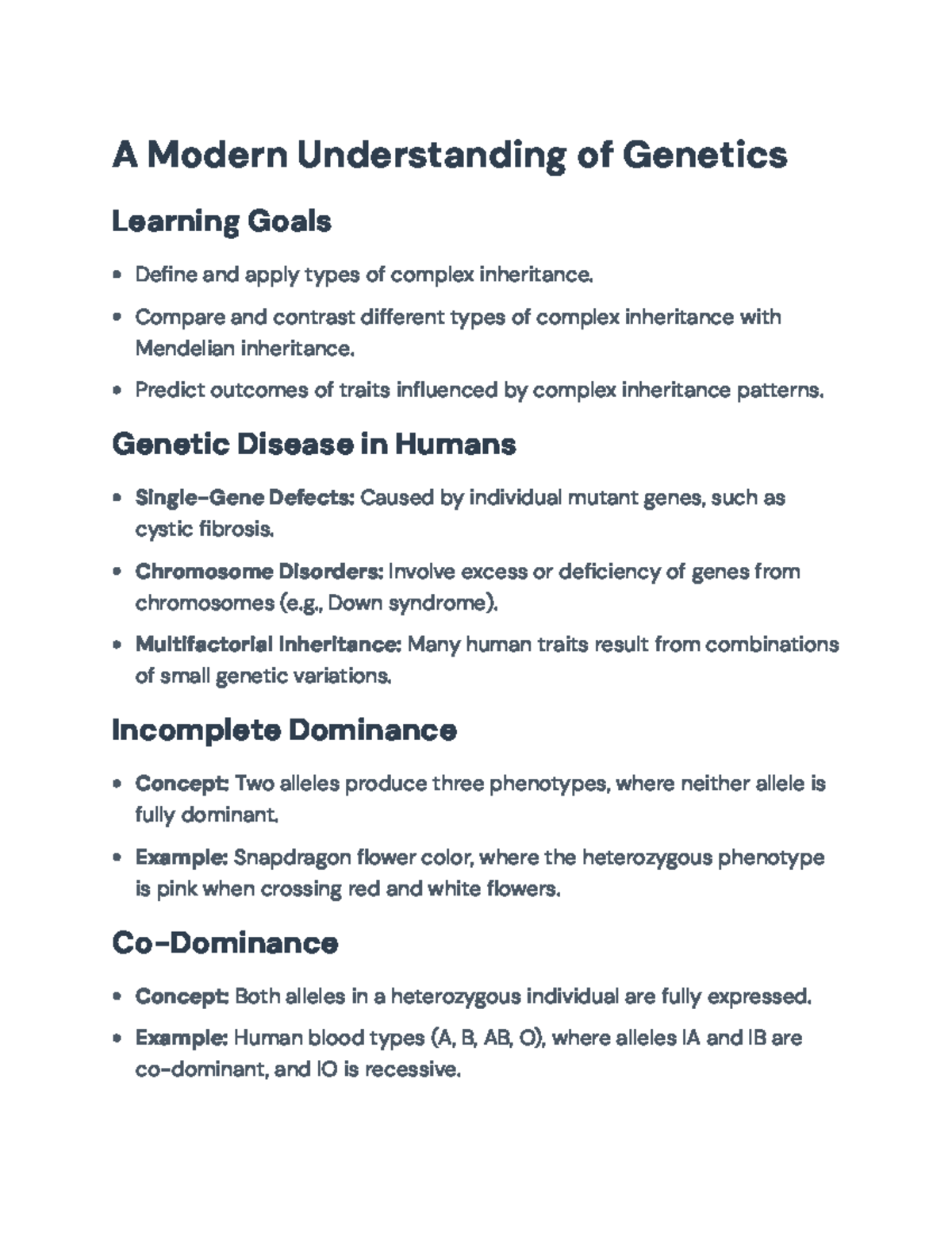 Genetics Overview: Complex Inheritance & Modern Testing Techniques - A ...