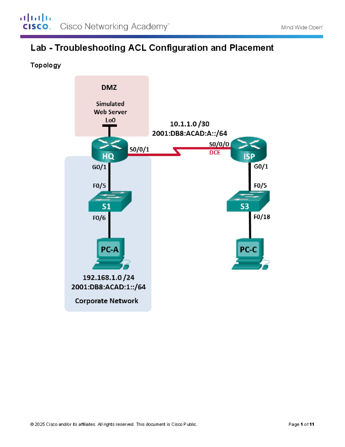 Lab 4 - Troubleshooting ACL Configurations & Network Access Issues ...