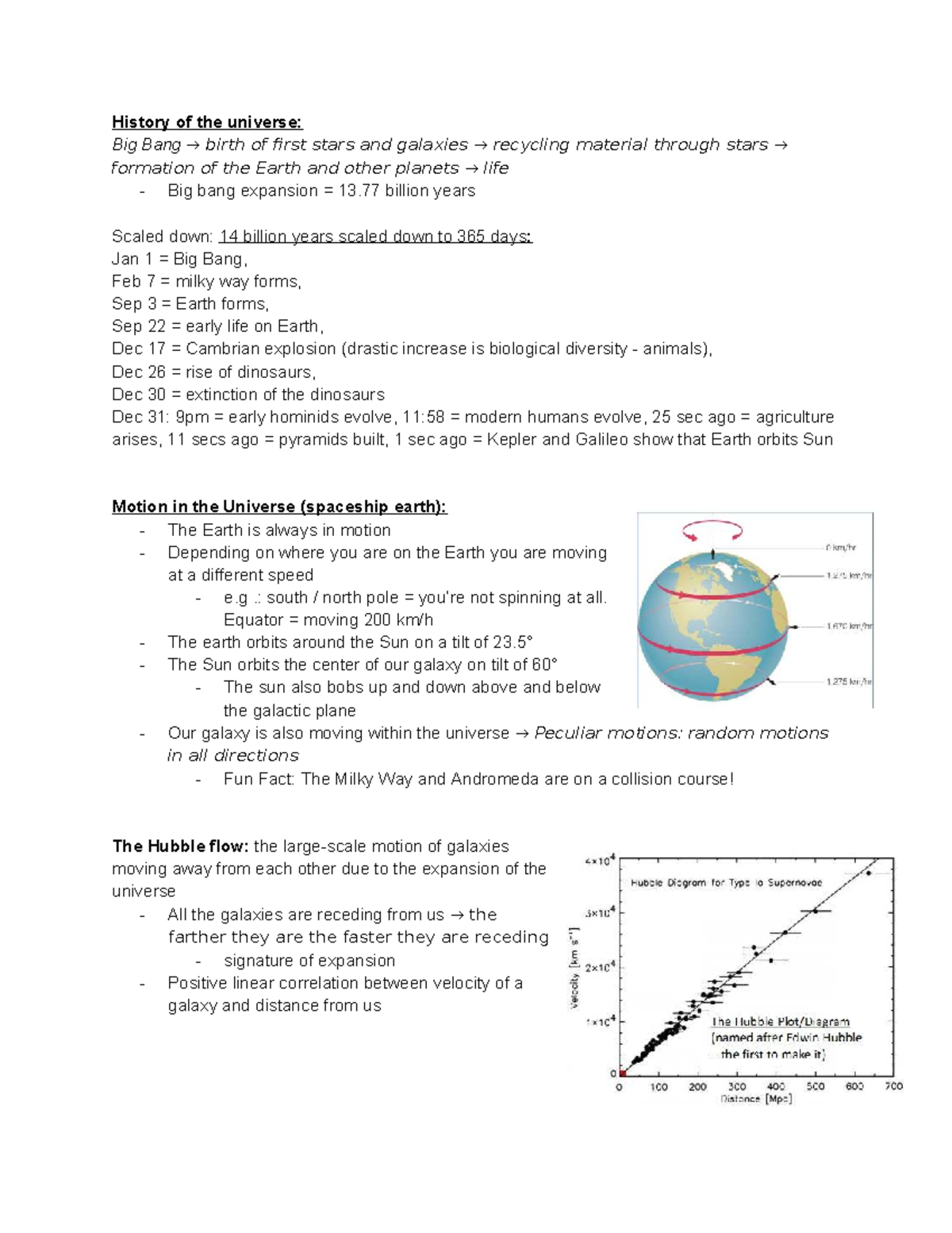 PHYS 183 - Lecture 2: The Expanding Universe and Cosmic Evolution - Studocu