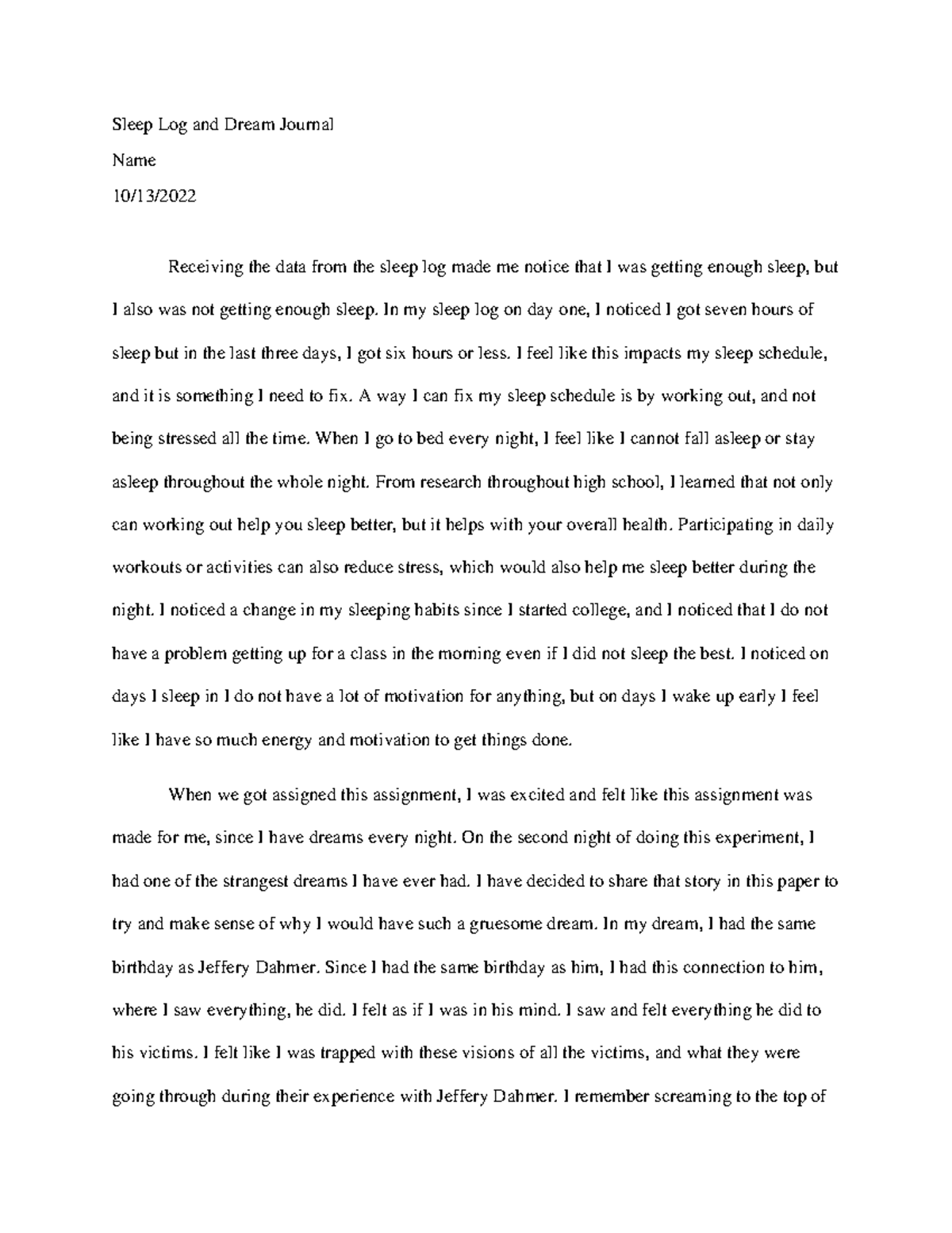 Sleep Log and Dream Journal: Insights into Sleep Patterns and Dreams ...