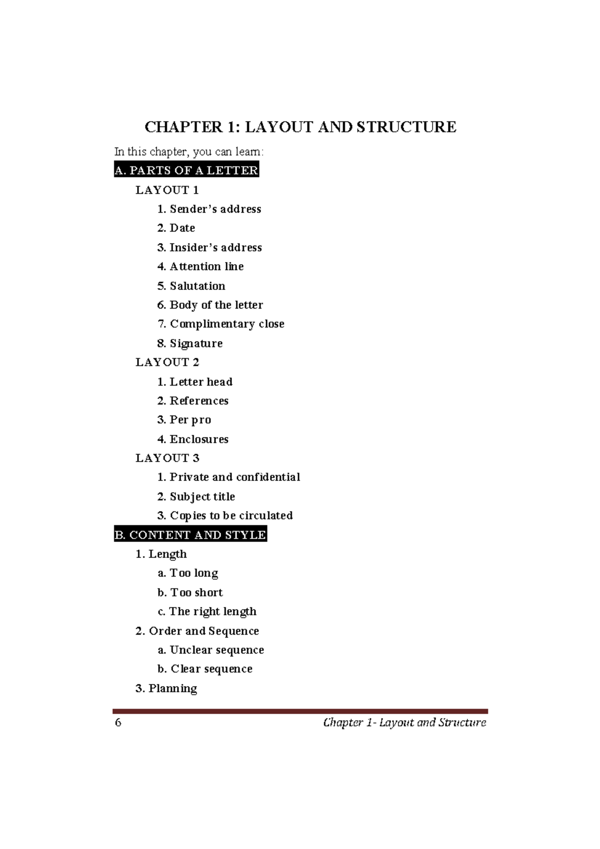 Email writing - CHAPTER 1: LAYOUT AND STRUCTURE In this chapter, you ...