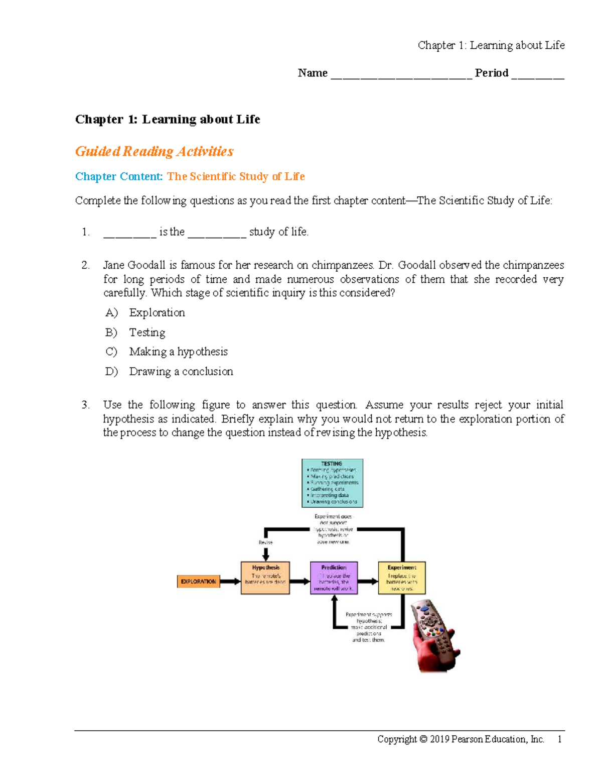 Chapter 1: Guided Reading Activities on Life Science Concepts - Studocu