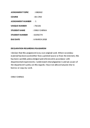 LIN2602 - Unisa - Language in a changing world - Studocu