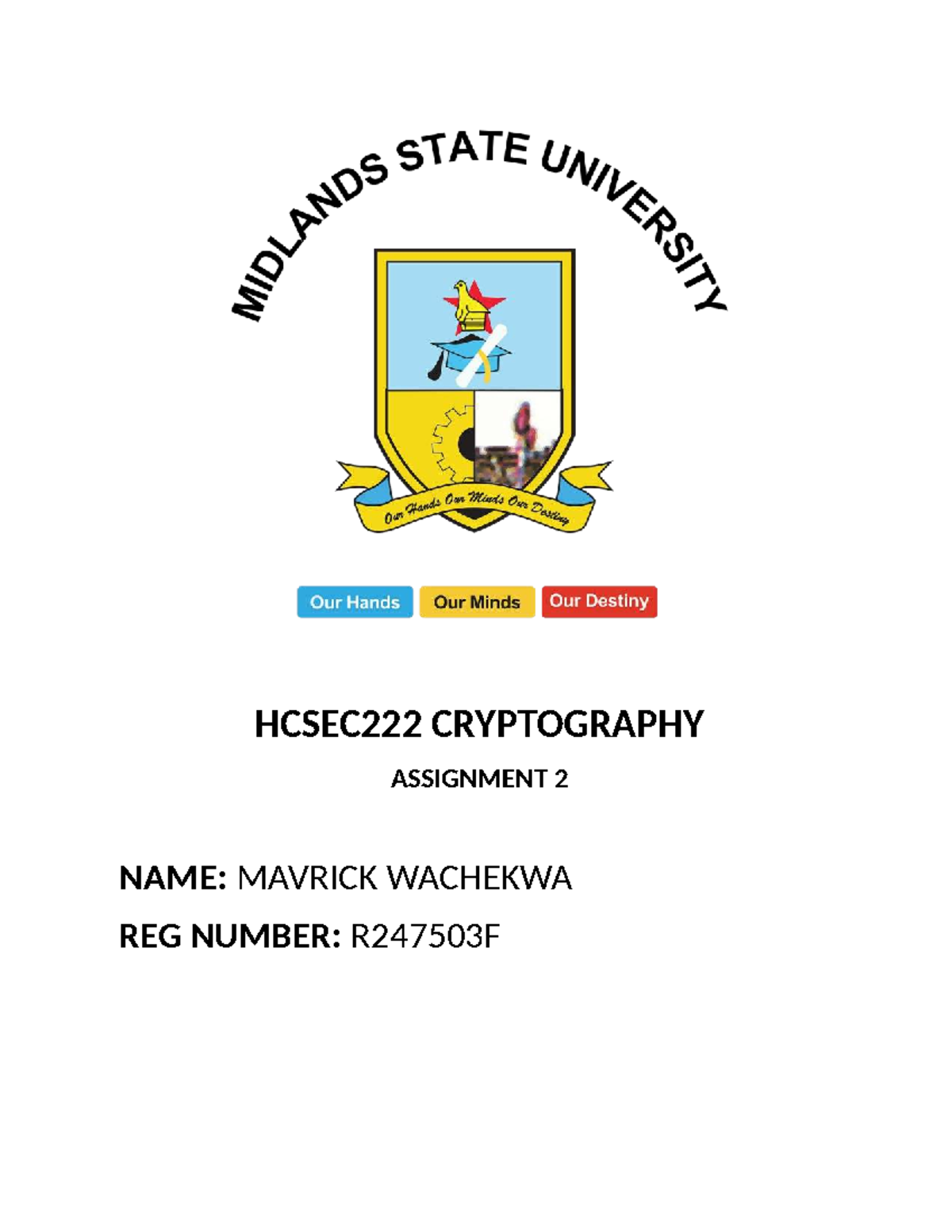 Hcsec 222 Cryptography Assignment 2: Digital Signatures & Secure ...