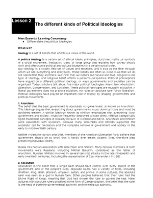 Polgov Quarter 1 Modules Weeks 1 7 1 1 - Philippine Politics and ...