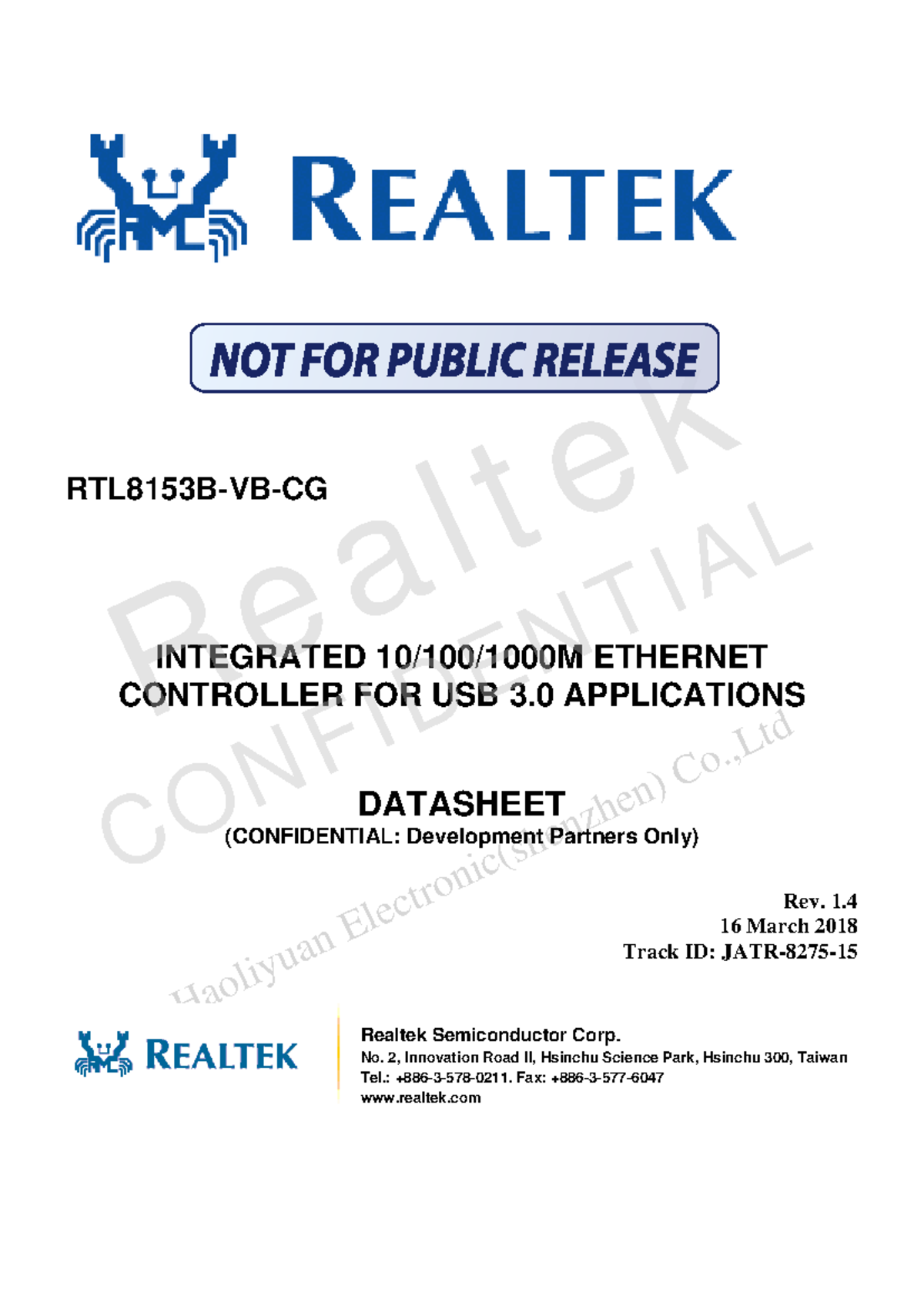 Integrated Ethernet Controller for USB 3.0 Applications - Datasheet (C2802072) - Studocu