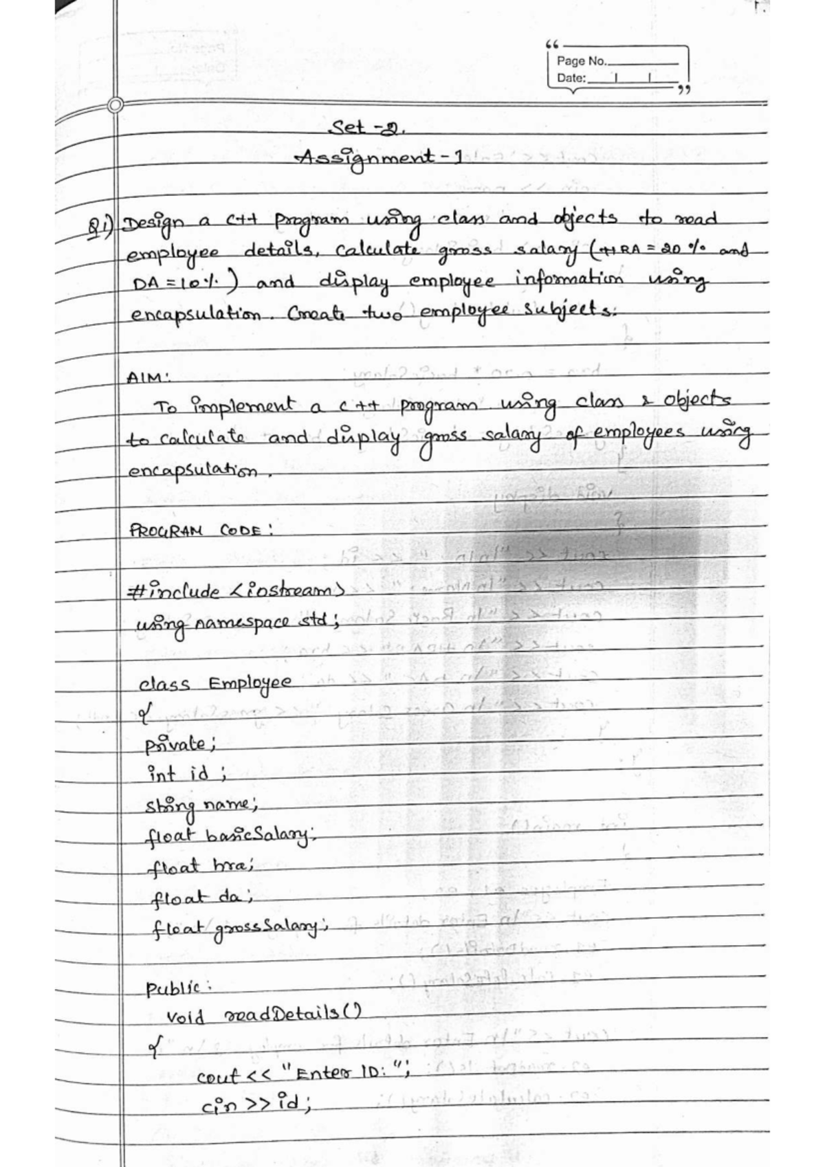 OOP 44 - Practice Questions for Programming Concepts - Studocu