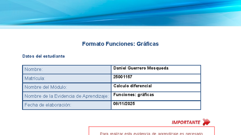 Funciones Gráficas y Análisis de Dominio/Rango - Cálculo Diferencial ...