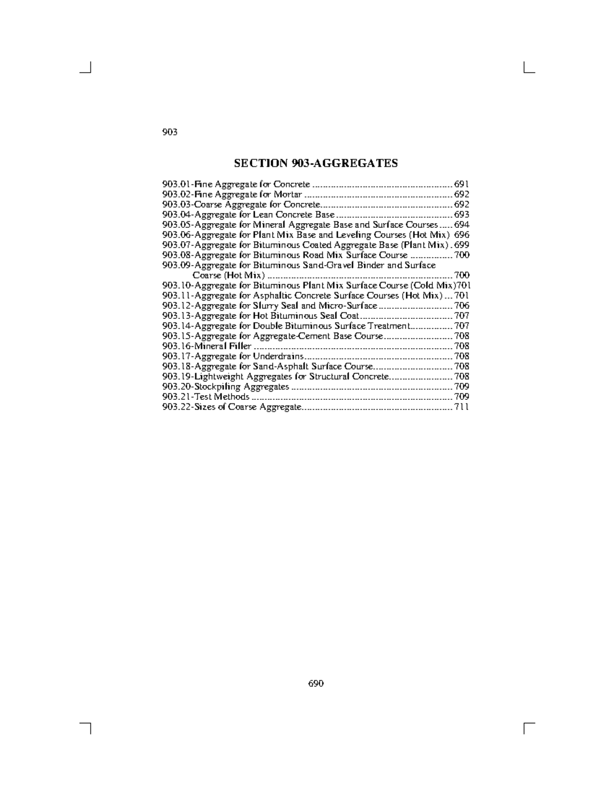 903 TDOT Section: Aggregate Specifications for Concrete and Mixes - Studocu