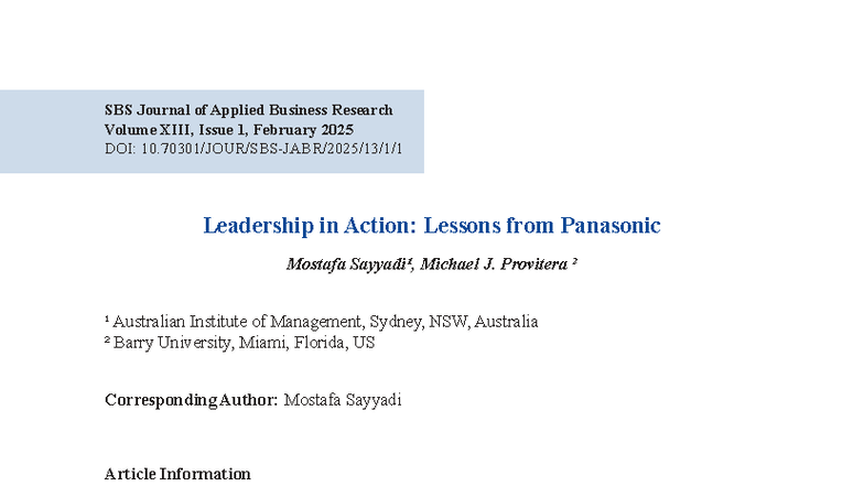 SBS 2025 Leadership Insights: Lessons from Panasonic's Kōnosuke ...