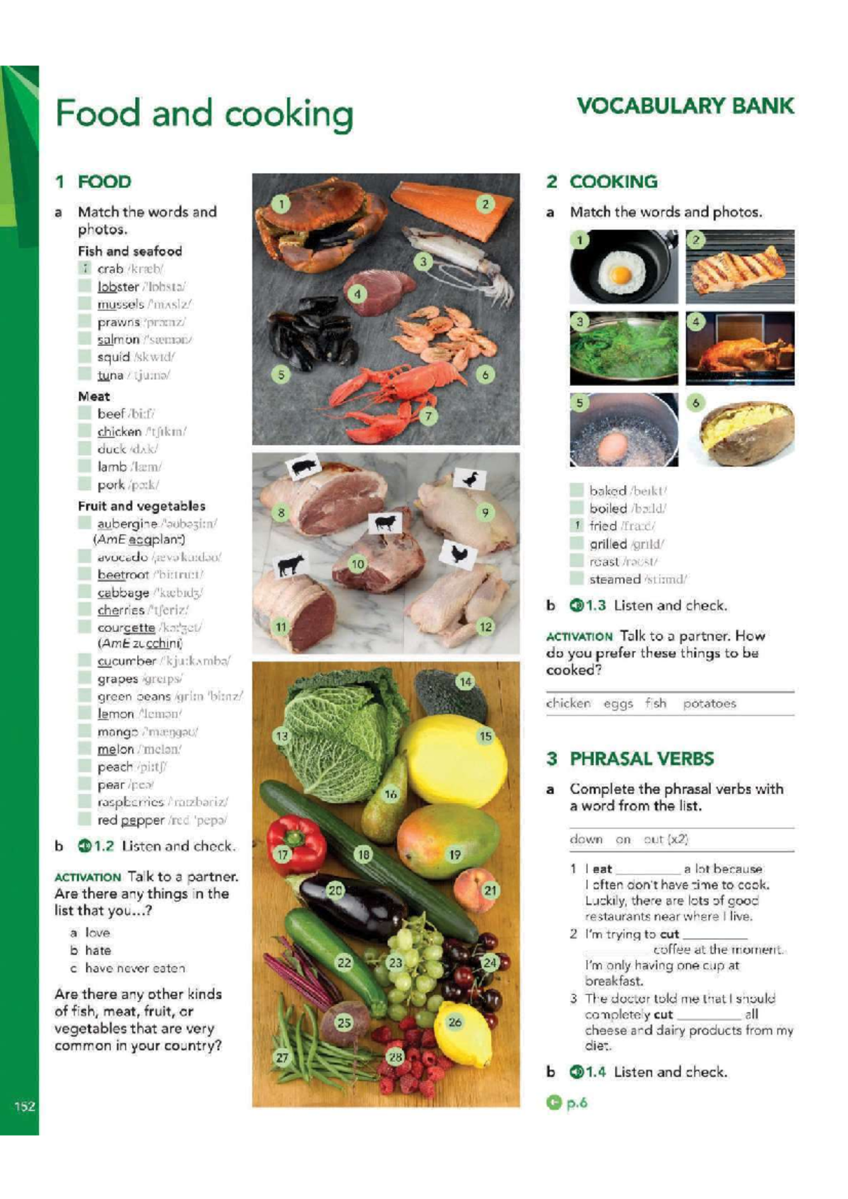 4TO Student's Vocabulary and Grammar Bank: Food, Sports, and ...