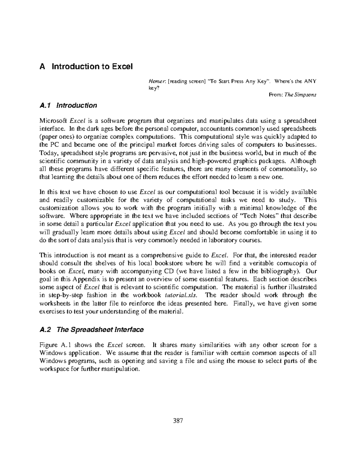 Appendix A: Excel Basics and Practice Questions for HW - Studocu
