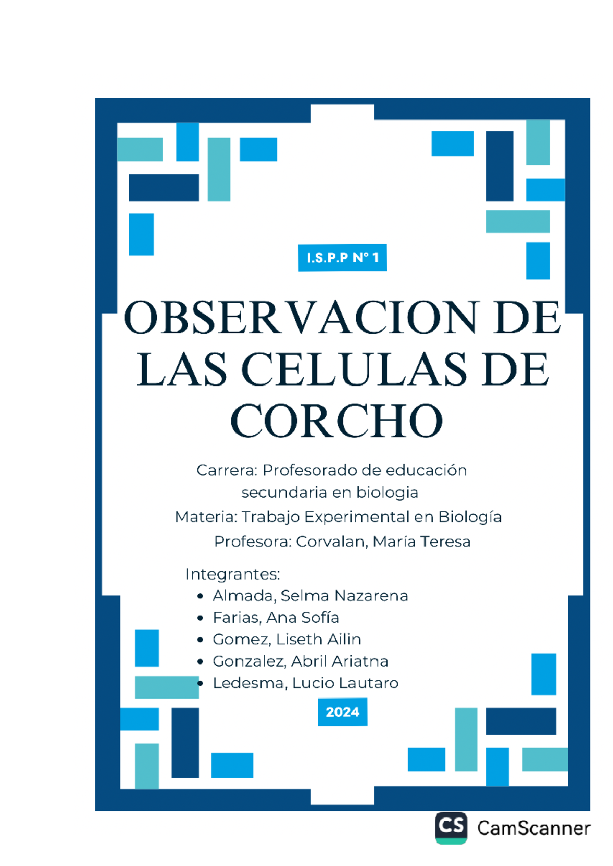 Observación de Células de Corcho y Uso del Microscopio - Studocu