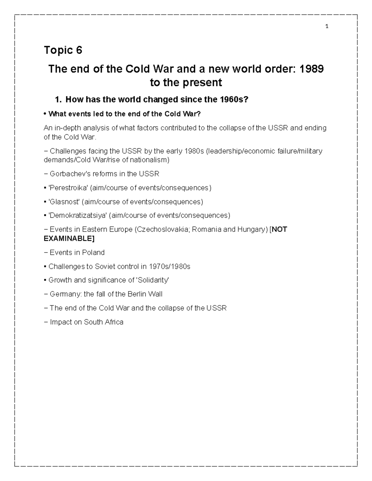 Gorbachev's Reforms: Perestroika and Glasnost in the USSR, 1985-1991 ...