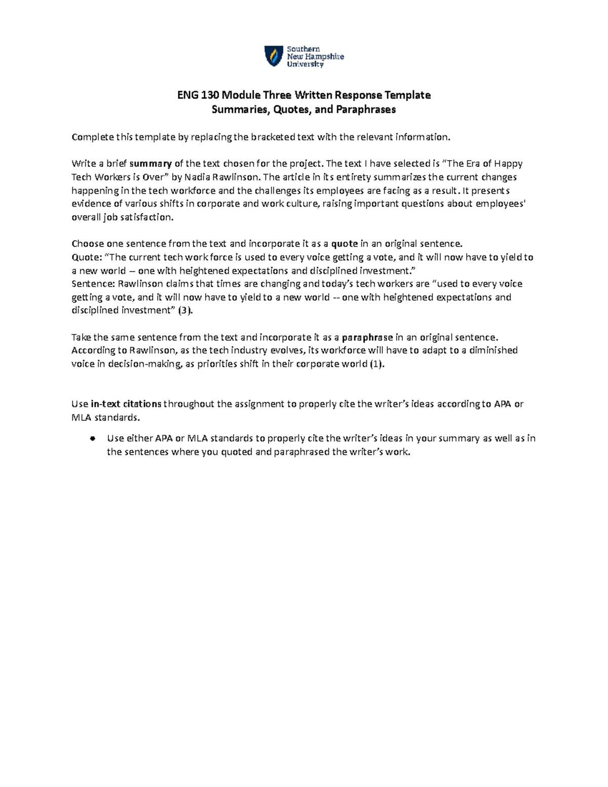 ENG 130 Module Three Written Response Template - ENG 130 Module Three ...