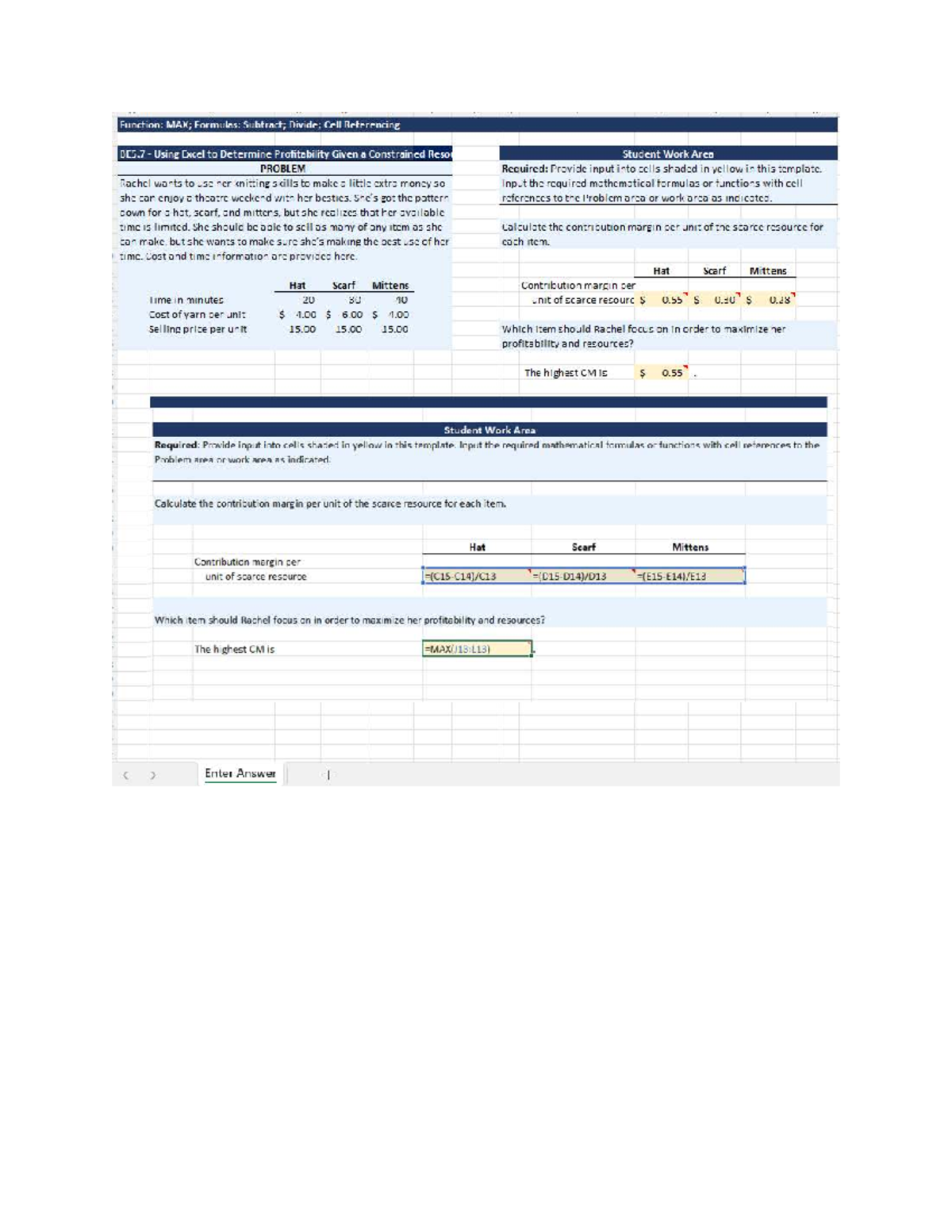 Module 3 Problem Set 3: Excel Formulas for Profitability Analysis - Studocu