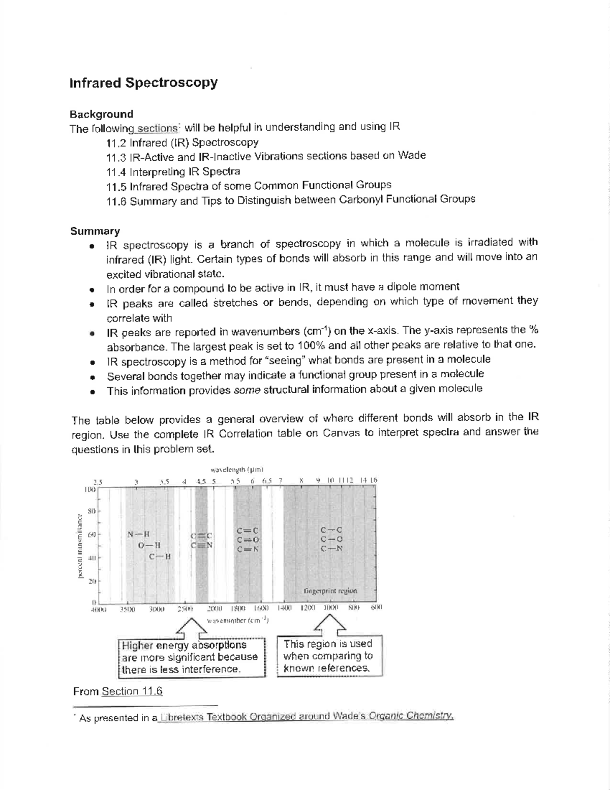 IR Problem Set with Unknowns Attached - Infrared Spectroscopy ...