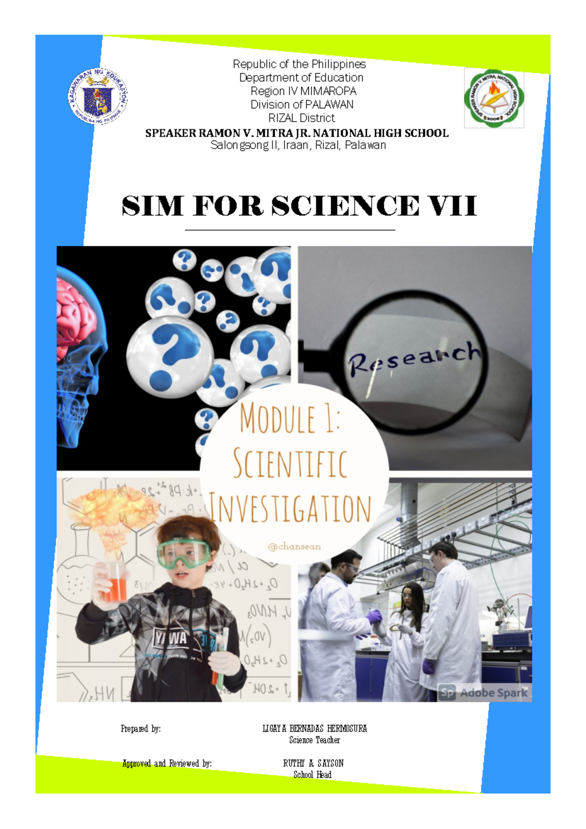 SIM Science 7 - Understanding Scientific Method and Investigation - Studocu