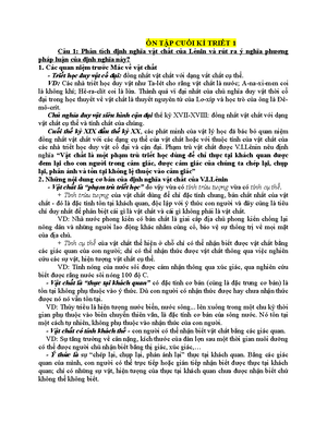 [Solved] Chng minh s ra i ca trit hc Mc l mt cuc cch mng v i trong lch s - Triết học Mác - Lênin ...