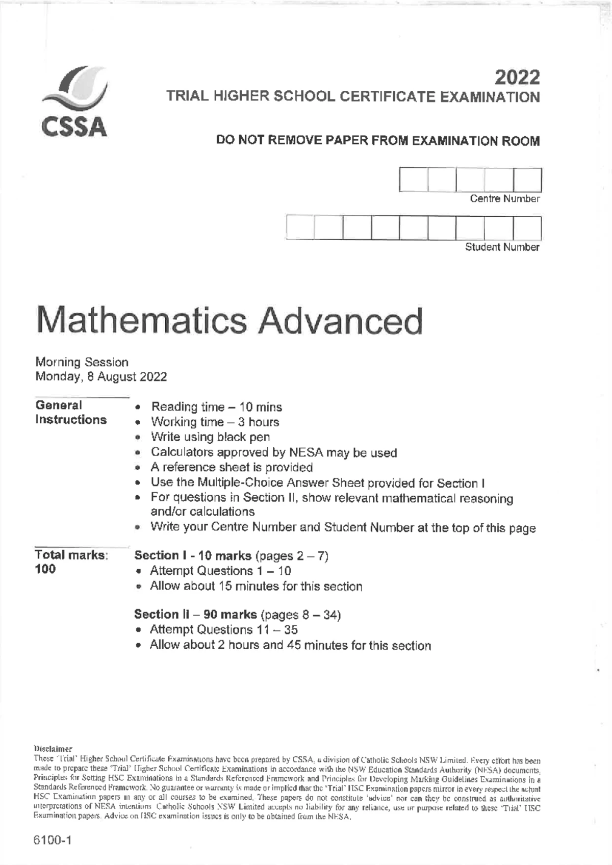 Mathsfaculty annotated-datasheet-advanced-e1-e2-math-2020 - Studocu