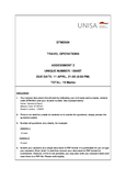 DTM1501 - Unisa - travel operations - Studocu