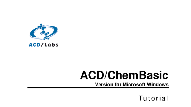 ChemBasic Tutorial: Getting Started with Programming in ChemSketch ...