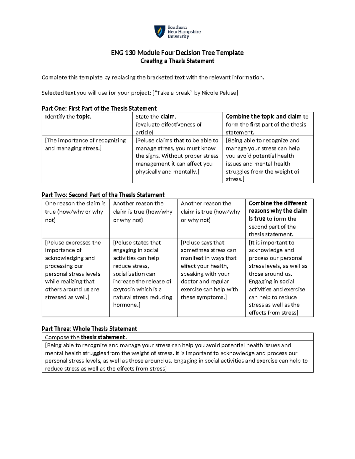 ENG 130 Module Four Decision Tree Template-2 - ENG 130 Module Four ...
