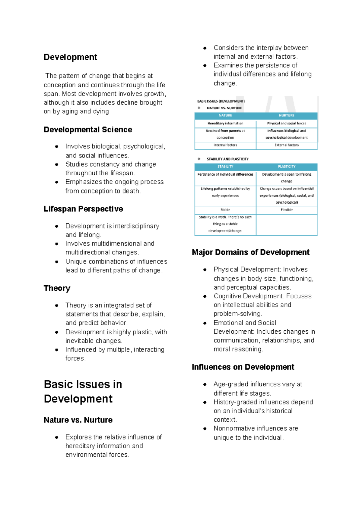 Simplified Developmental Psychology - Development The pattern of change ...