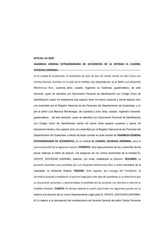 Declaracion Jurada Actualizacion RGAE - Acta Notarial de Inscripción y ...