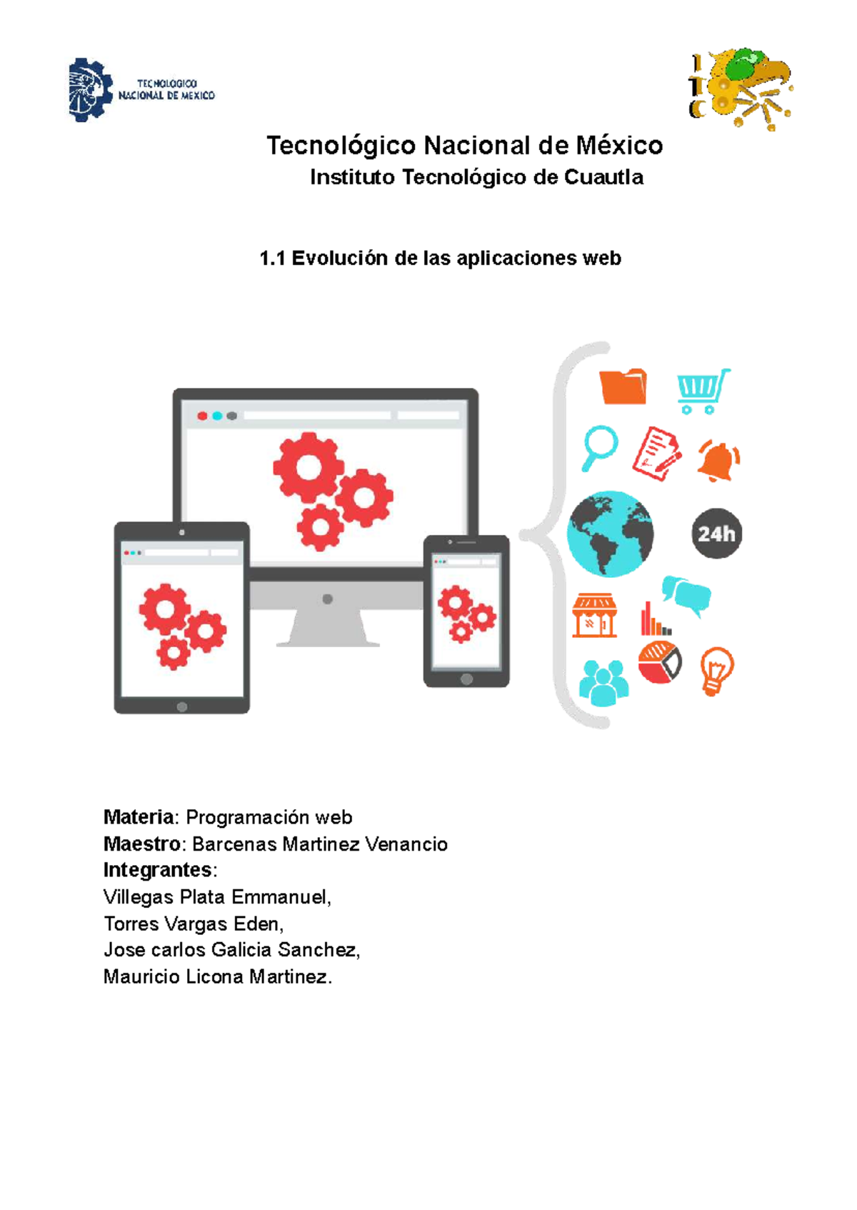 1.1 Evolución de las Aplicaciones Web en Programación Web - Studocu