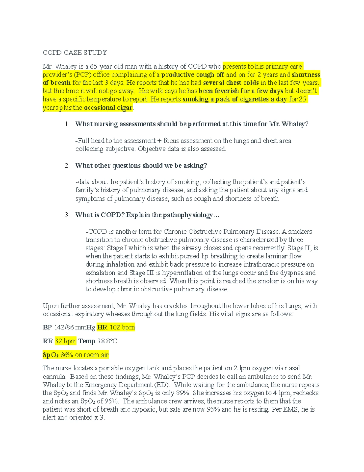 Ryan martinez - ati - Module Report Simulation: HealthAssess 2. Module ...