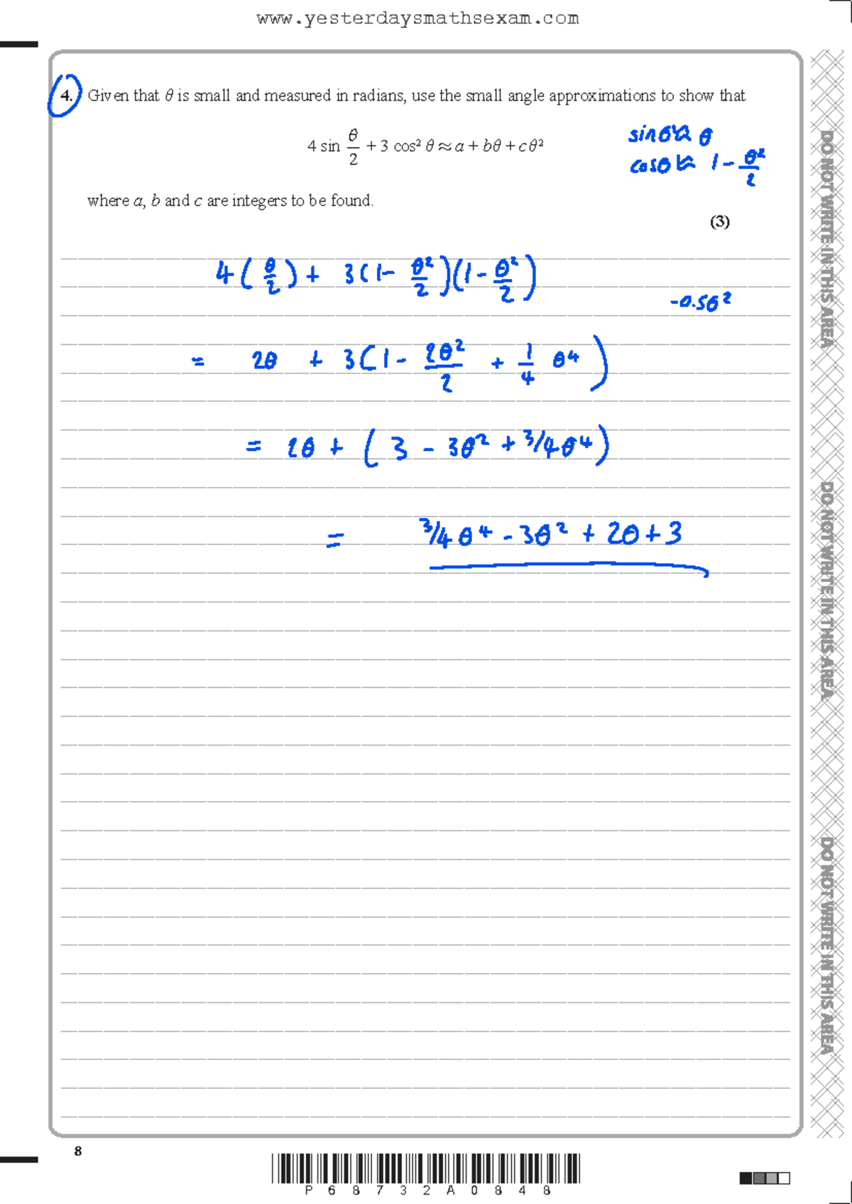 Trigonometric Identities and Equations: Exam Solutions (Course Code: 4 ...