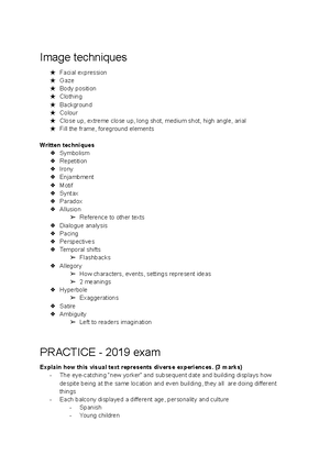 English Standard- Module A Notes - Ali Cobby Eckermann - Module A ...