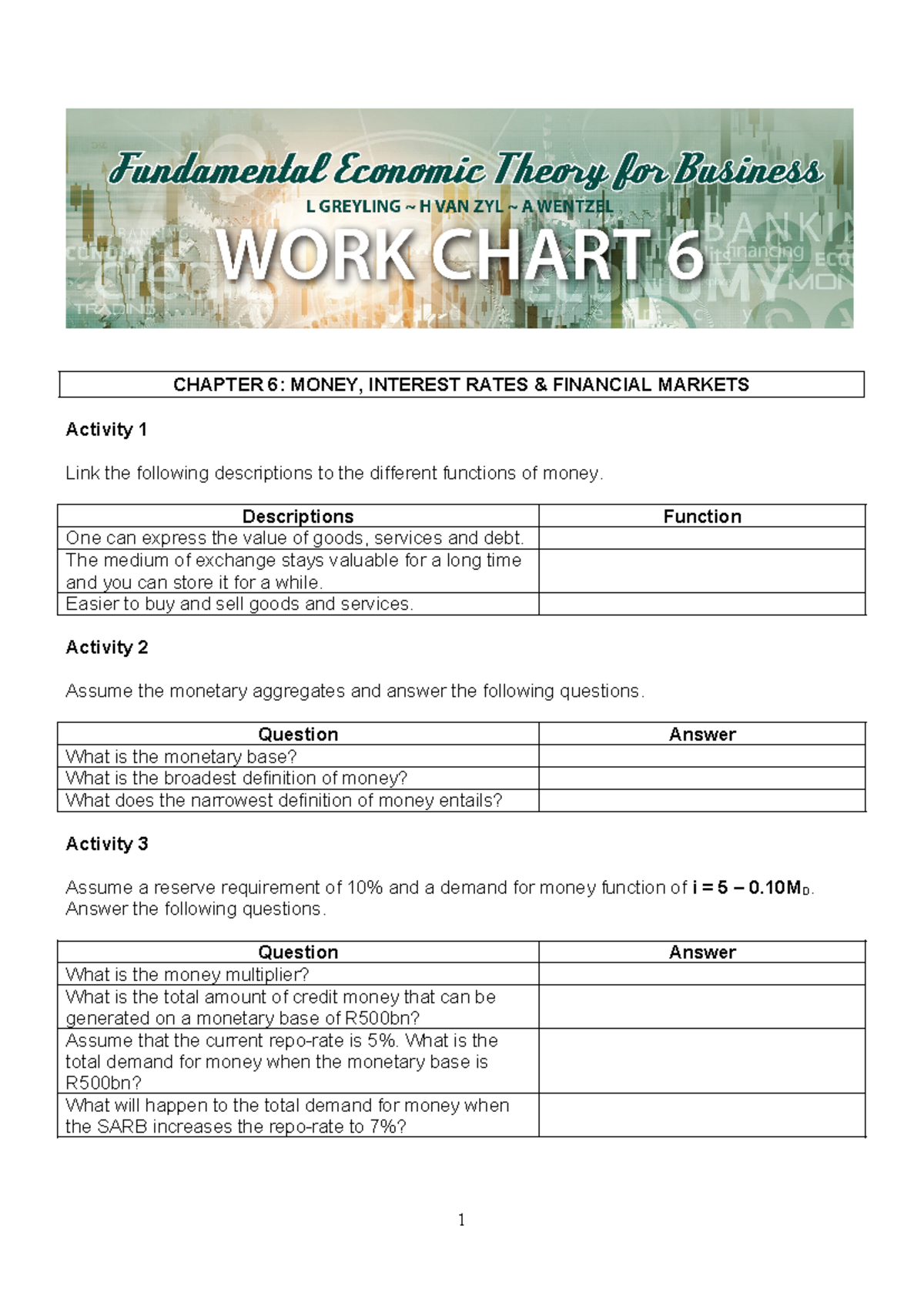 Chapter 6: Money, Interest Rates & Financial Markets Study Guide - Studocu